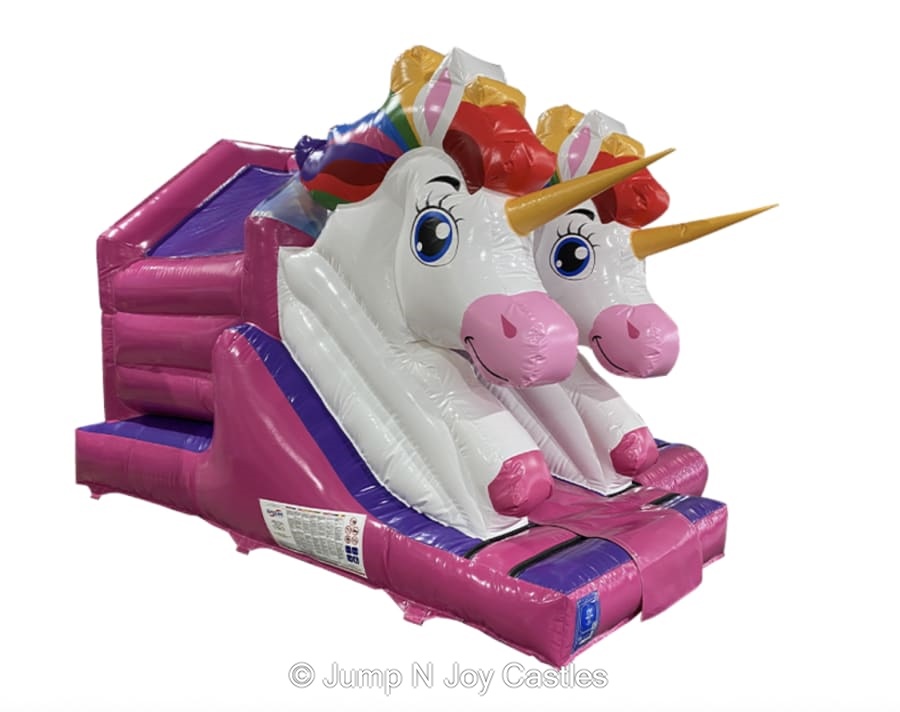 Unicorn Front Slide Bouncy Castle Hire | Bristol & Bath